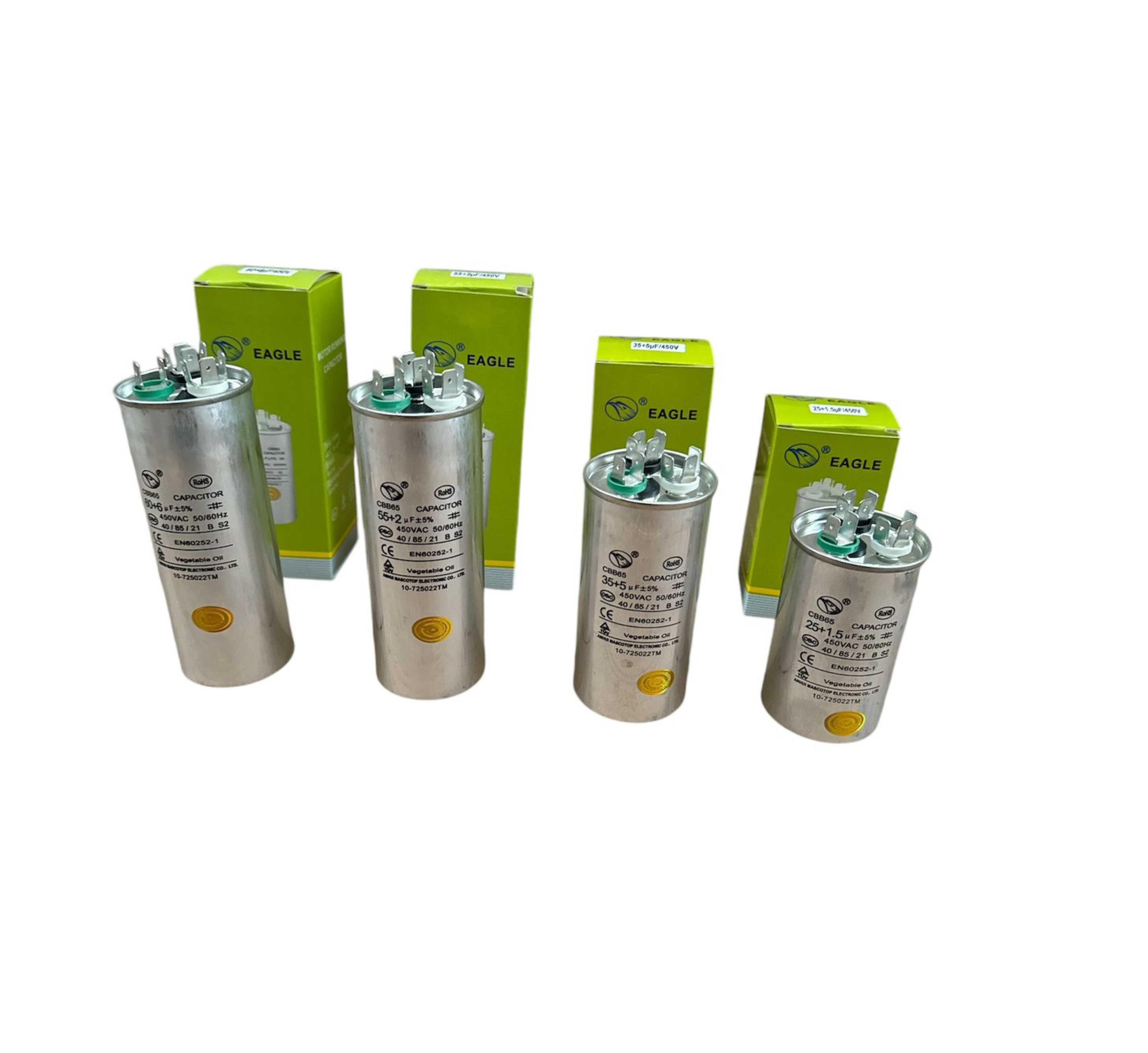 Capacitores -> Capacitores EAGLE ( Caja verde) | Fabe Repuestos